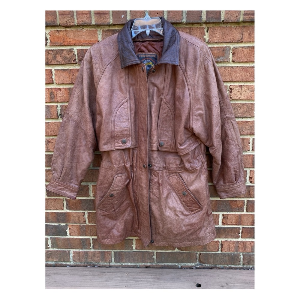 Vintage 80s Adventure Bound By Wilsons Leather Jacket… - Gem